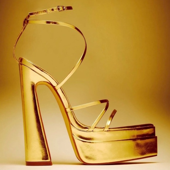 Shoes | New Gold Platform Heels | Poshmark